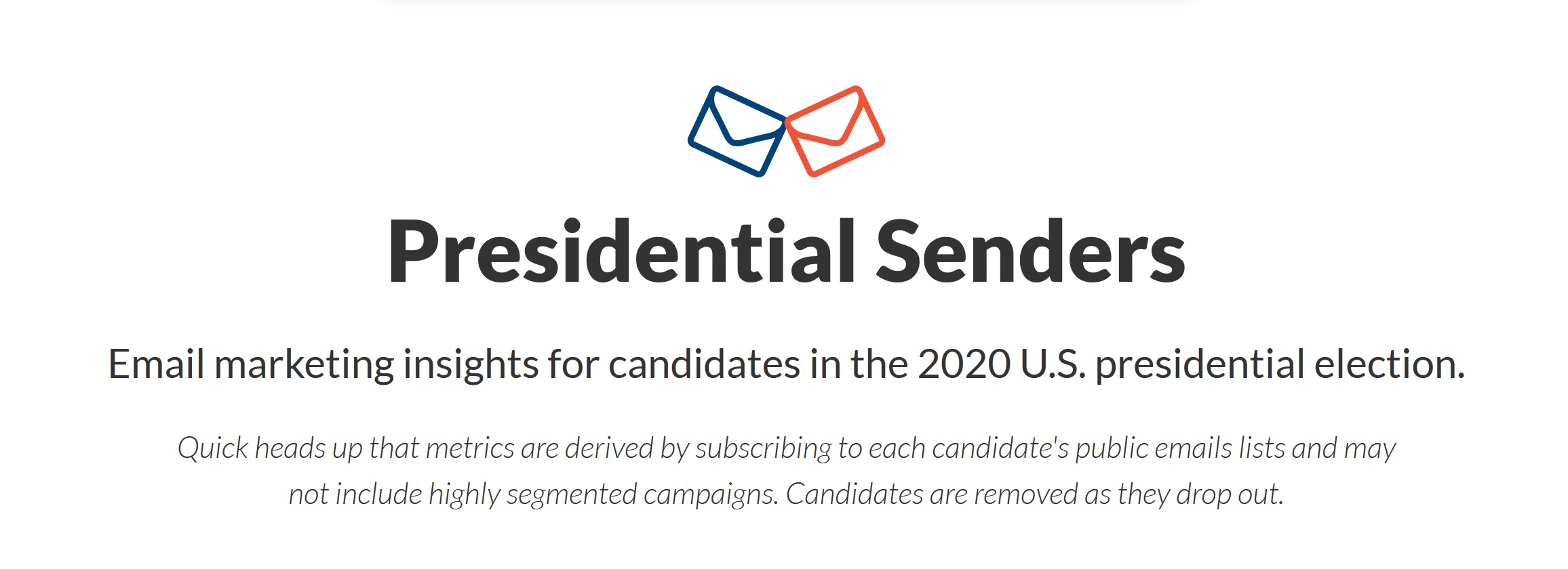 Five Email Stats on the 2020 Presidential Race